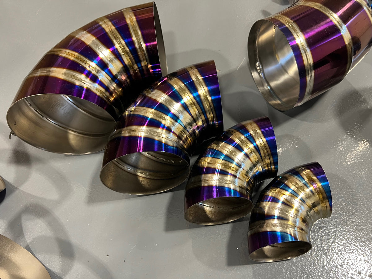 PURPLE Pre-welded Pie Cuts - 90* bend - Tight Radius – TiSS Fab