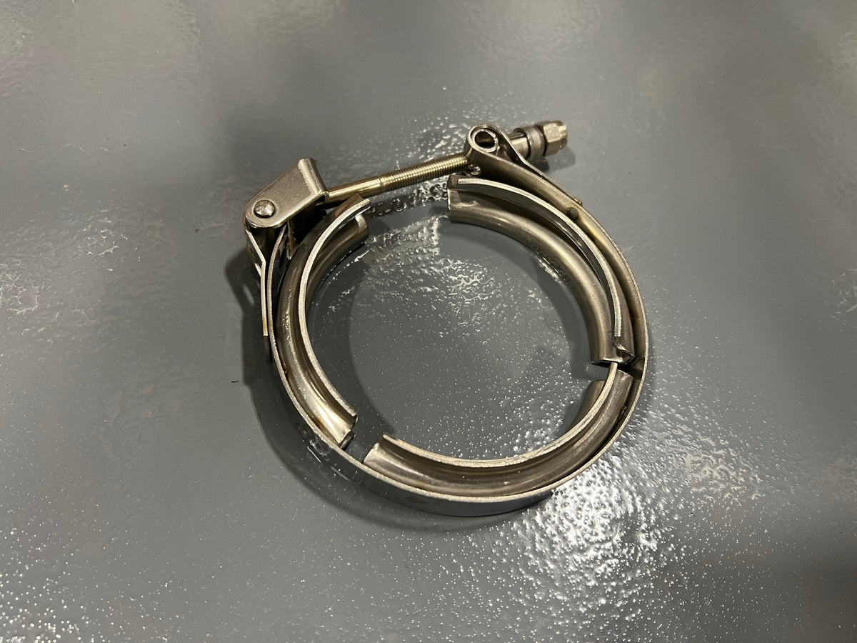 V-band Clamp for 3 5/8" Downpipe Flange - Turbo Titanium Aluminum SS30 ...